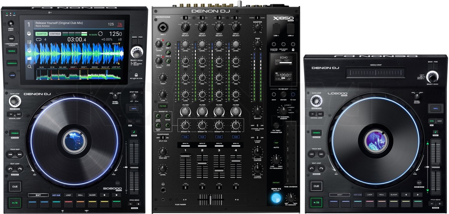Denon DJ SC6000 PRIME + LC6000 + X1850 DJ Set | music store