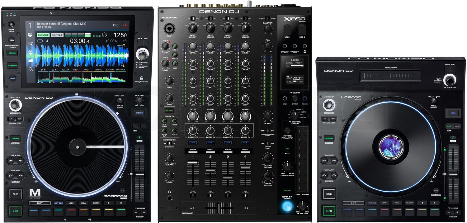 Denon DJ SC6000M PRIME + LC6000 + X1850 DJ Set | Musikhaus
