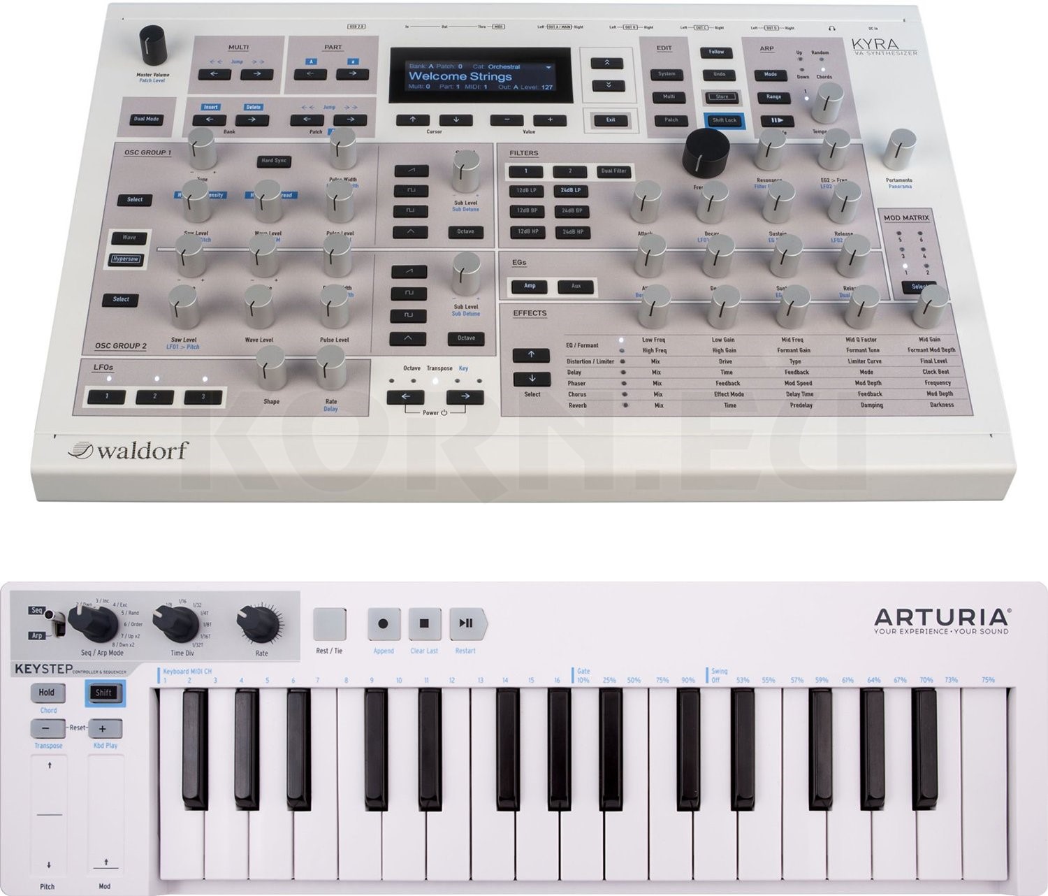 Waldorf Kyra + Arturia KeyStep Bundle