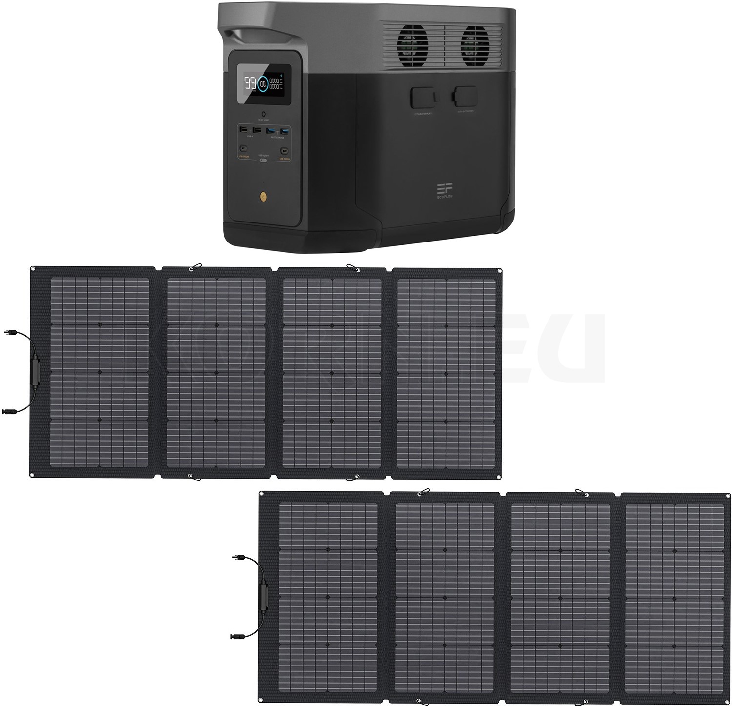 EcoFlow Delta Max (1600) + 2x EcoFlow 220W Solar Panel