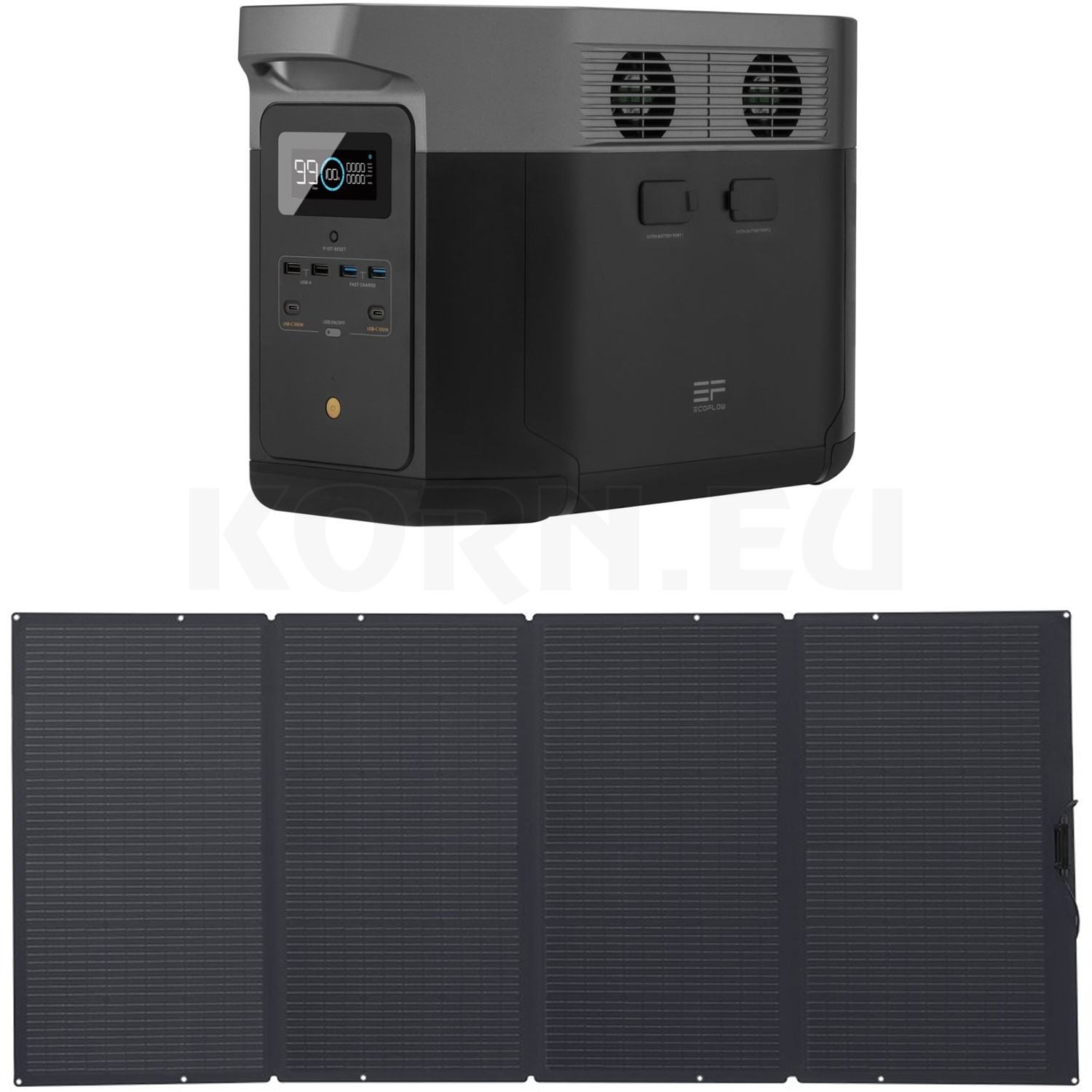 EcoFlow Delta Max (1600) + 1x EcoFlow 400W Solar Panel