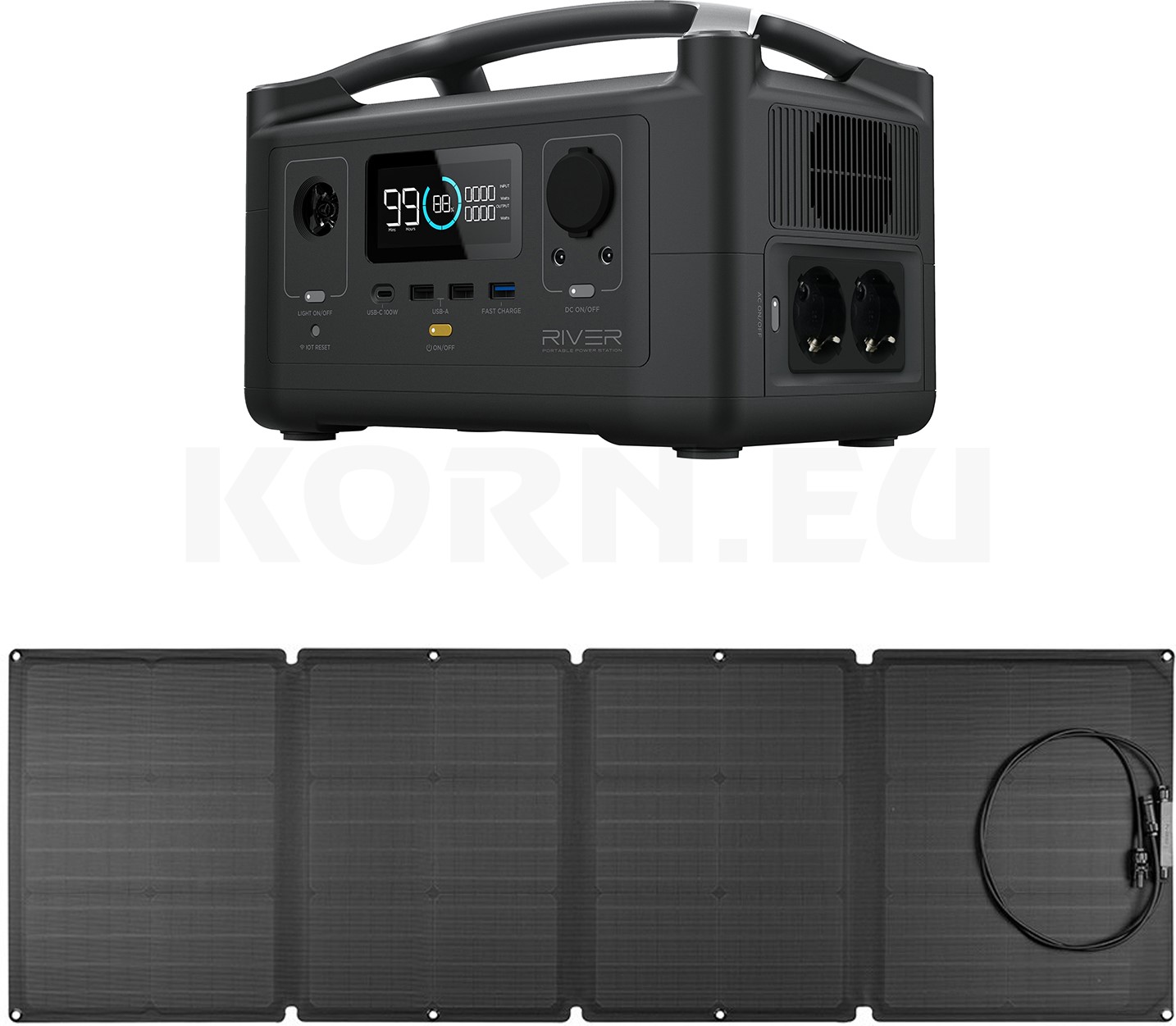 EcoFlow River + 1x EcoFlow 110W Solar Panel
