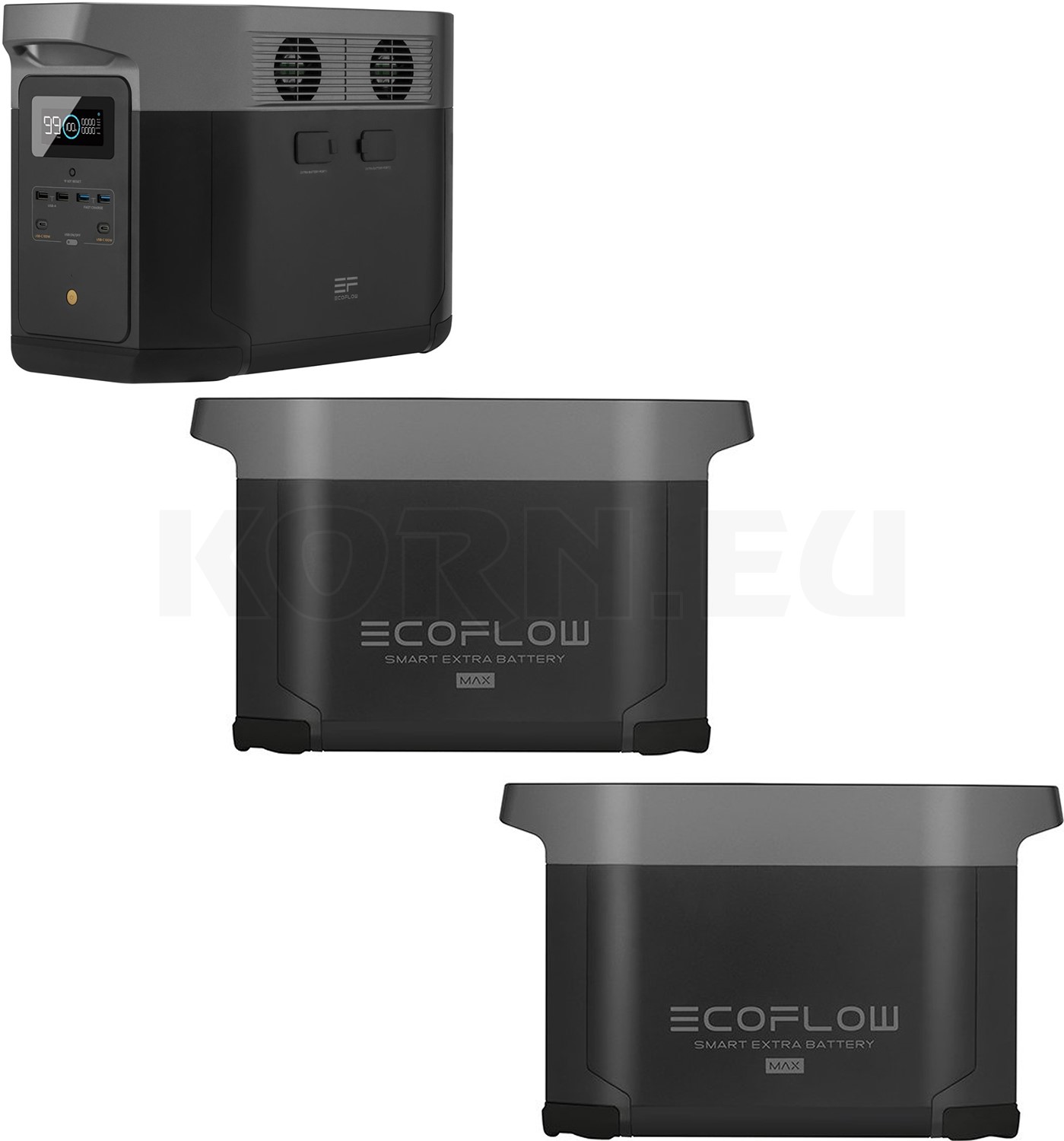 EcoFlow Delta Max (2000) + 2x EcoFlow Delta Max Battery