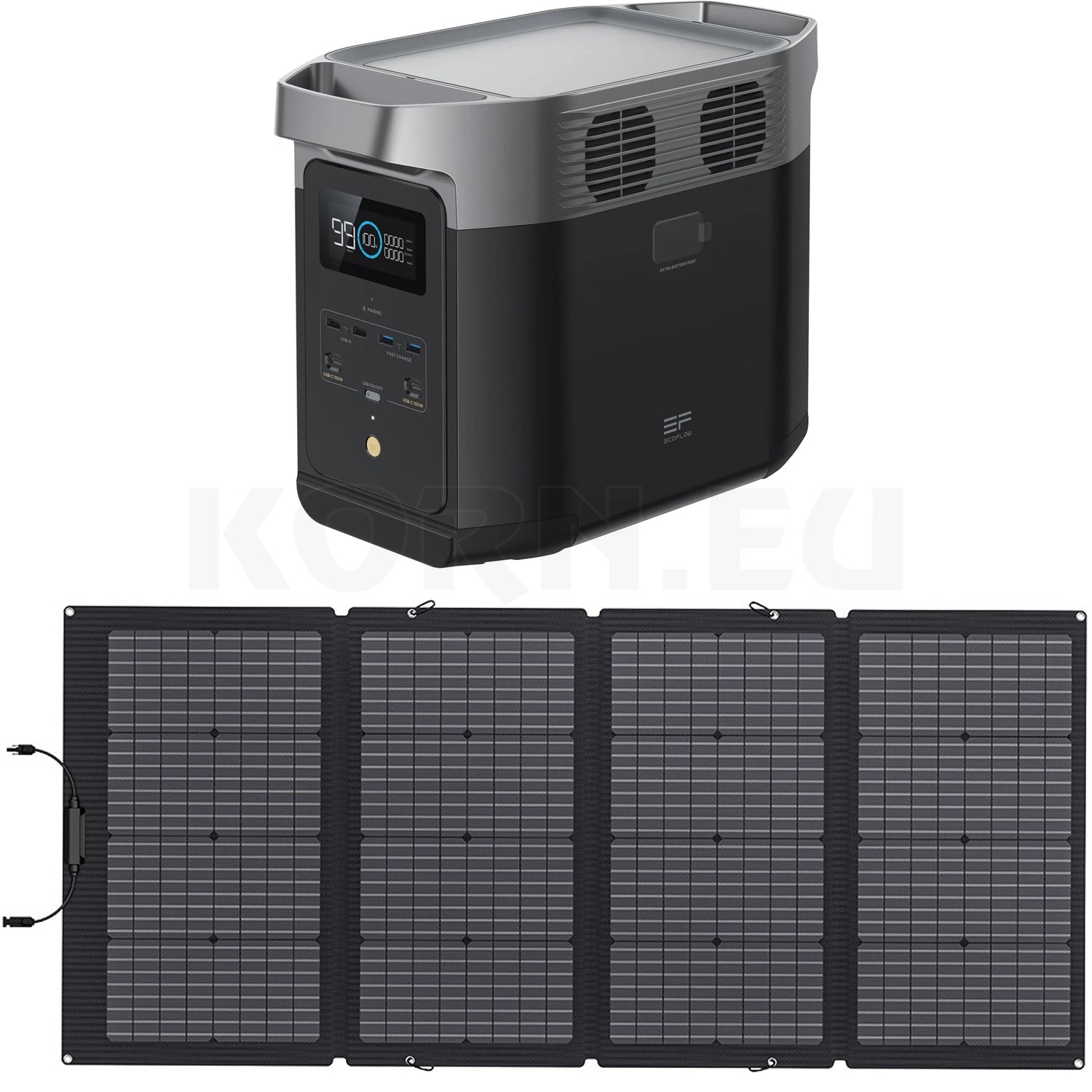 EcoFlow Delta 2 + 1x EcoFlow 220W Solar Panel | music store