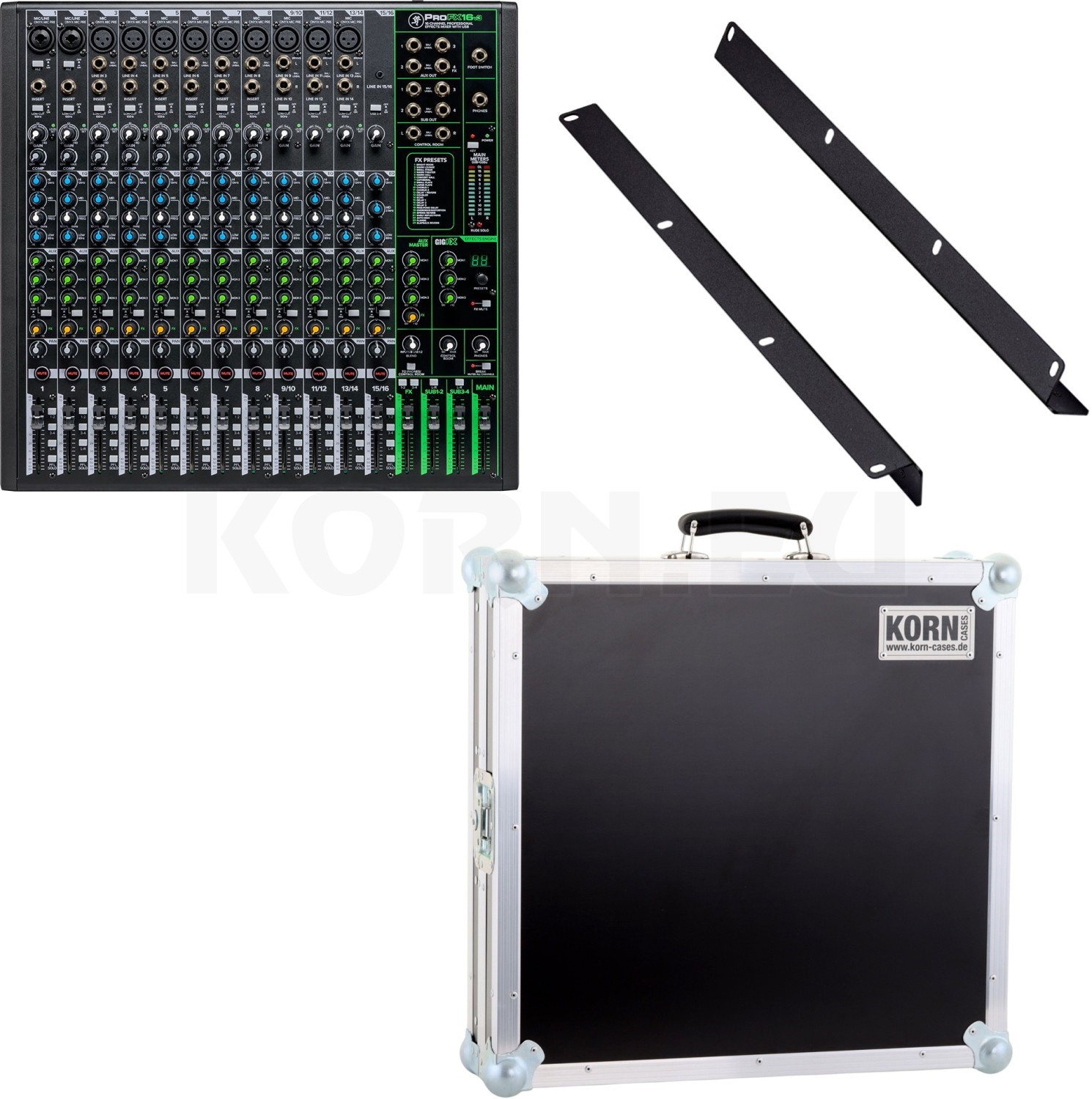 Mackie Pro FX 16 v3 + Rackmount Kit + Hardcase | music store
