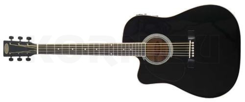 STAGG Westerngitarre SW203CE, schwarz... | Musikhaus