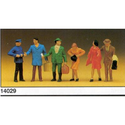 Preiser 14029 An der Bahnsteigsperre - Modellbahnshop