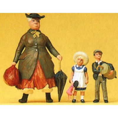 Preiser 45061 TanteTulli mit Neffe und Nichte