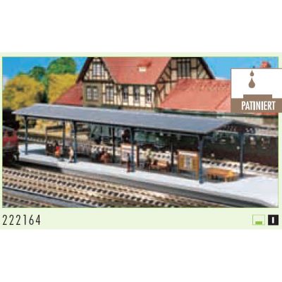 Faller 222164 Bahnsteig überdacht mit Zubehör