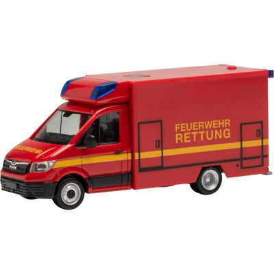 Herpa 096232 MAN TGE Fahrtec RTW Feuerwehr