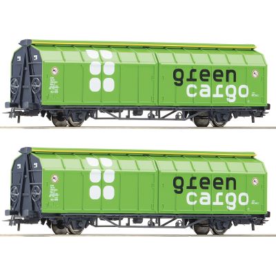 Roco 6600114 H0 2er Set Schiebewandwagen Hbillns-v,...